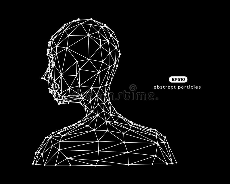 Abstract Vector Illustration of Human Bust Stock Vector - Illustration ...