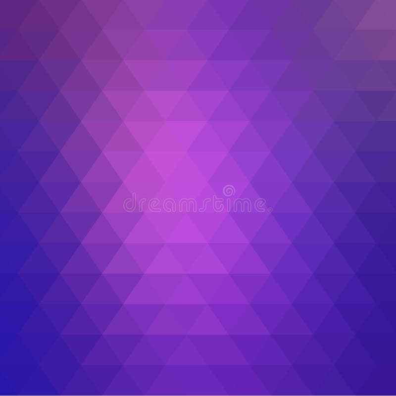 Abstract Vector Illustration. Purple Geometric Design. Triangle ...