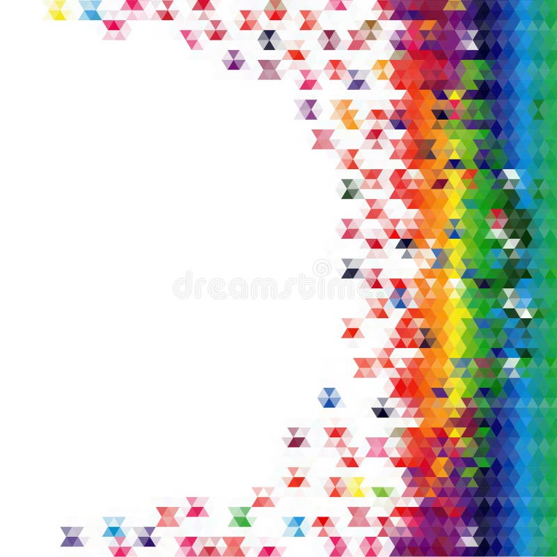 Abstract Vector Illustration. Triangular Design. Geometric Presentation ...