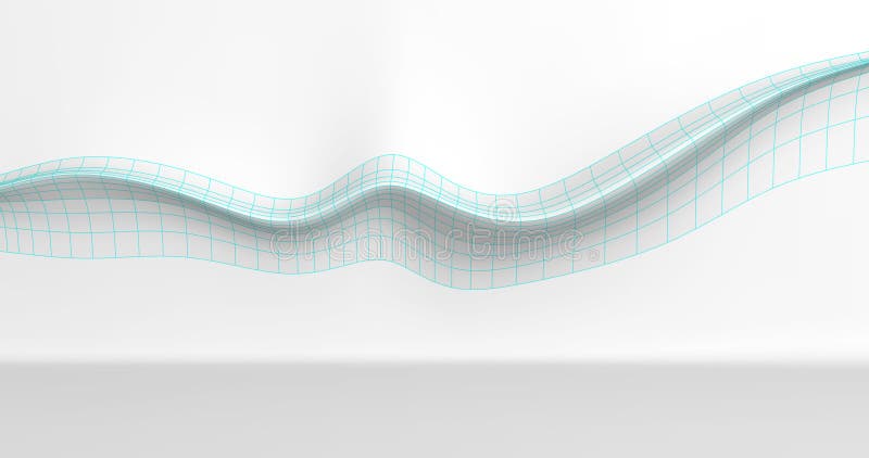 Abstract Vector Image of a Curved Line in Light Gray Color. Vector ...