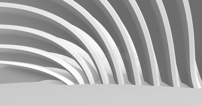Abstract Vector Image of a Curved Line in Light Gray Color. Vector ...