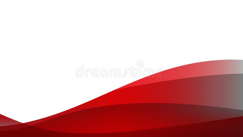 The Abstract Vector Image Red Wave on White Background. Stock ...