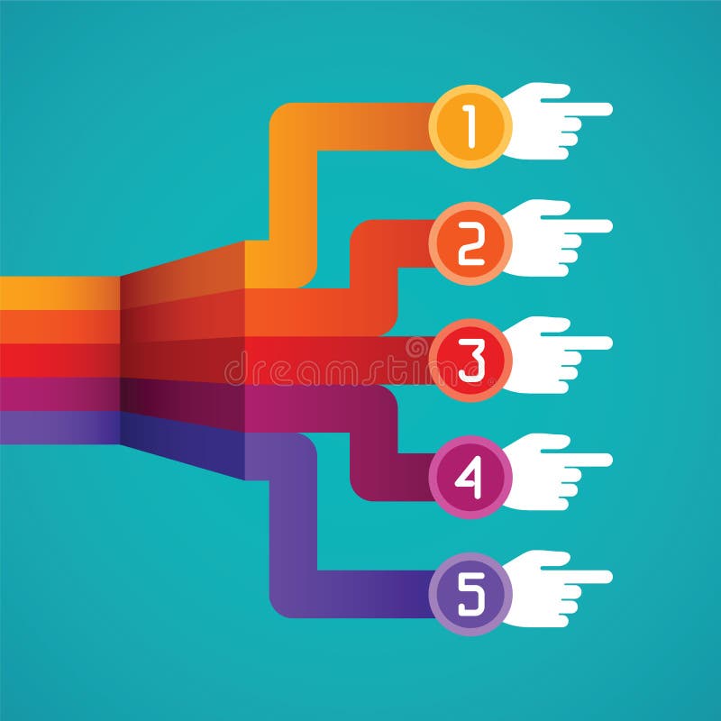 Abstract Vector Infographic Template in Flat Style for Layout Workflow ...