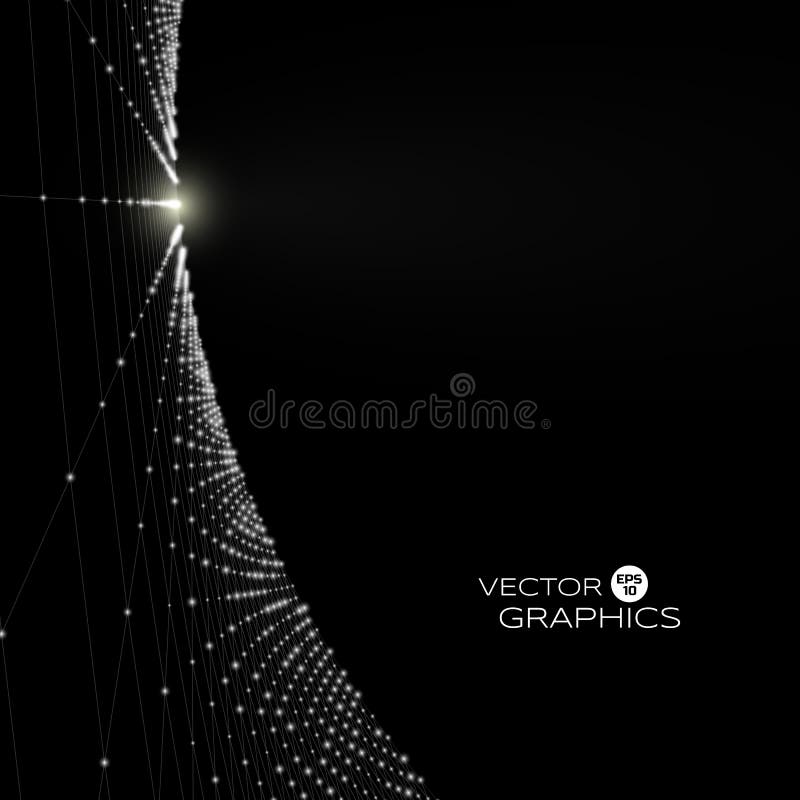 Abstract vector landscape stock vector. Illustration of black - 90965786