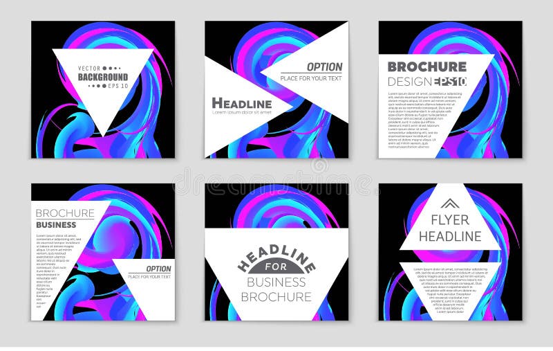 Abstract Vector Layout Background Set. for Art Template Design, List ...