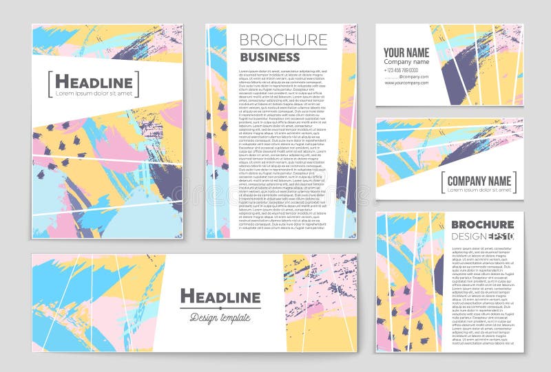 Abstract Vector Layout Background Set. for Art Template Design, List ...