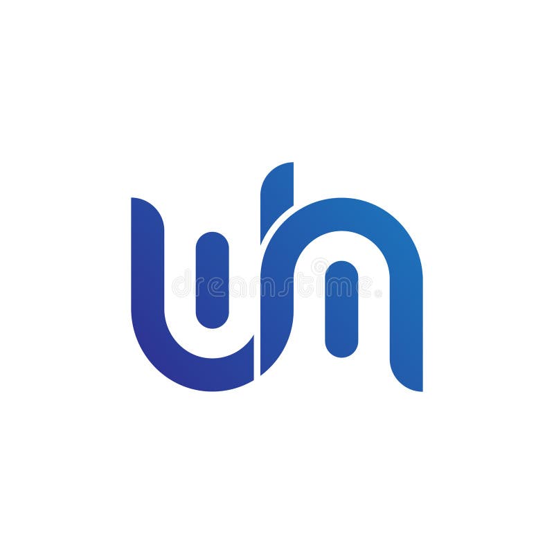 Abstract Vector Letter UN Logo Stock Vector - Illustration of concept ...