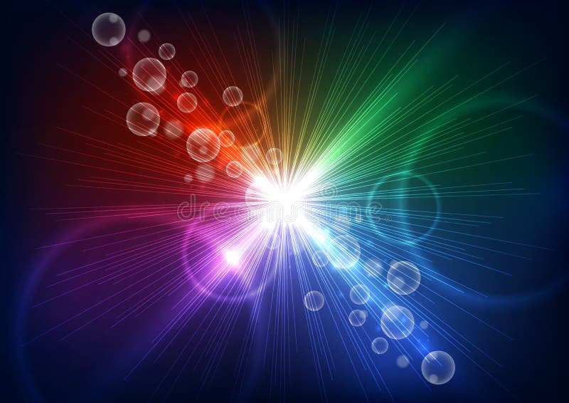 Abstract Light Energy Technology Background, Vector Illustration Stock ...