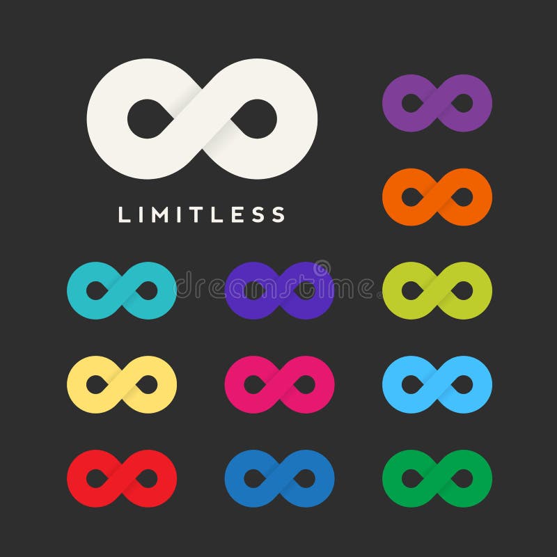 Abstract Vector Limitless Symbol, Icon or a Logo Stock Vector ...