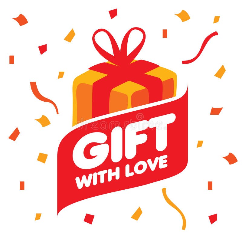 Logo with gifts stock vector. Illustration of logo, child - 30163701