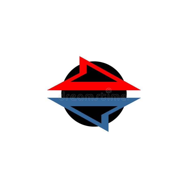 Abstract Vector Logo Design for Directions. Vector Illustration Stock ...