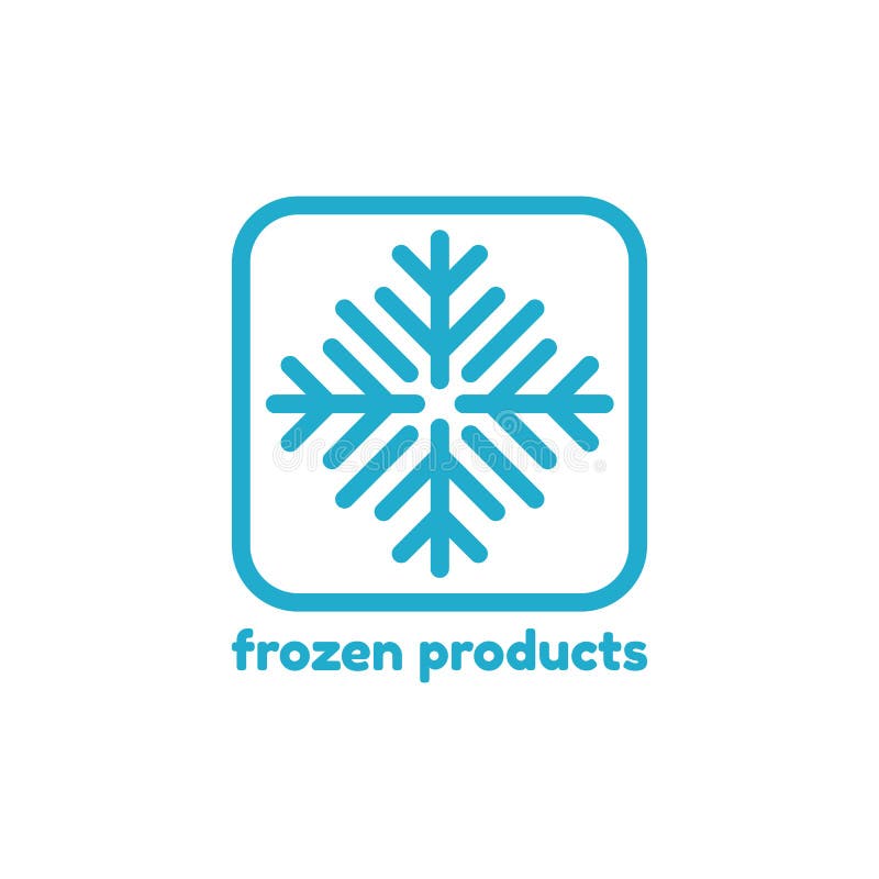 Abstract Vector Logo for Frozen Products Stock Vector - Illustration of ...