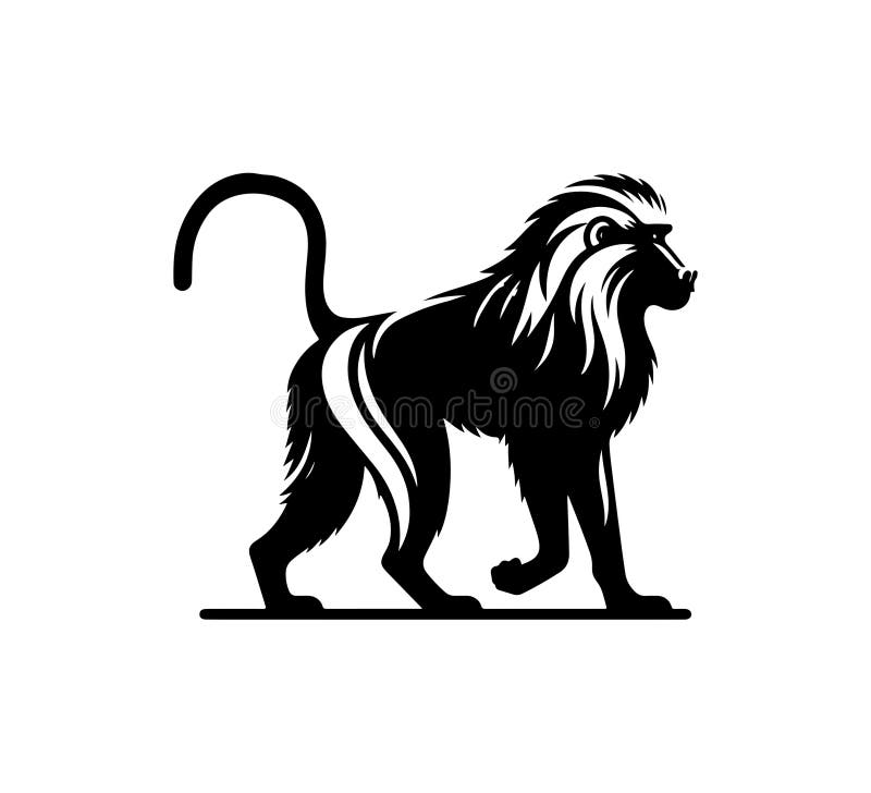 Baboon Logo Icon Vector Abstract Simple Stock Illustration ...