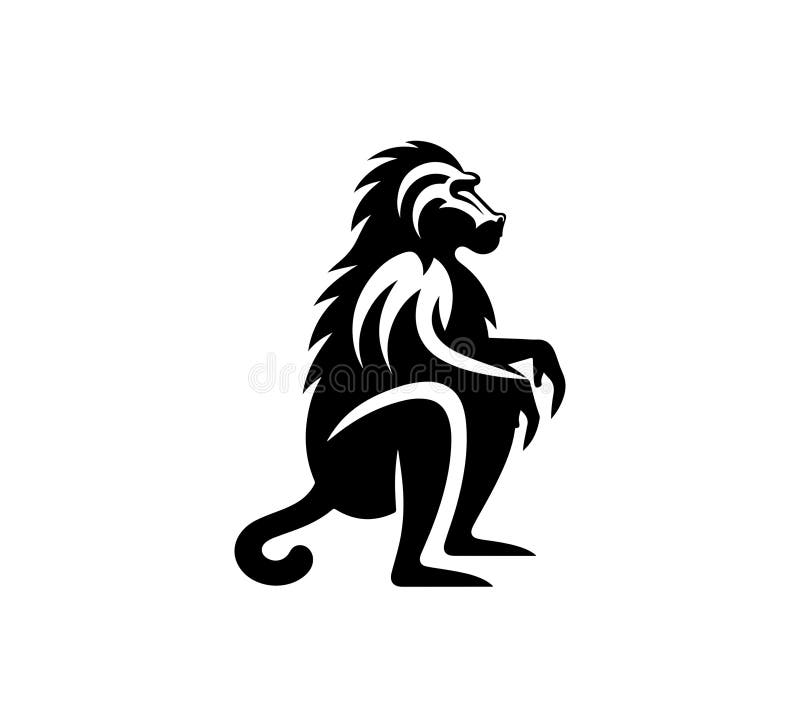 Baboon Logo Icon Vector Abstract Simple Stock Illustration ...