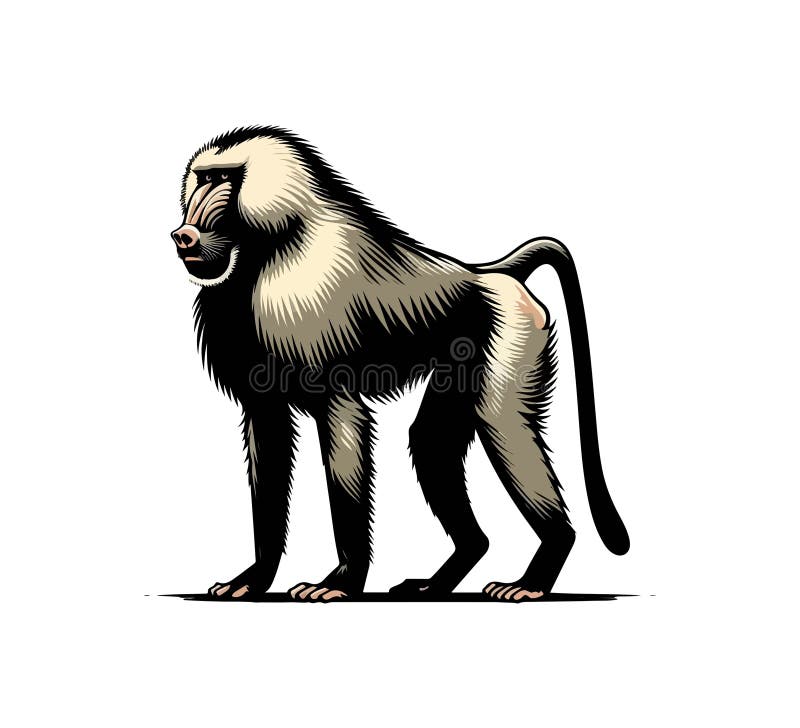 Baboon Logo Icon Vector Abstract Simple Stock Illustration ...