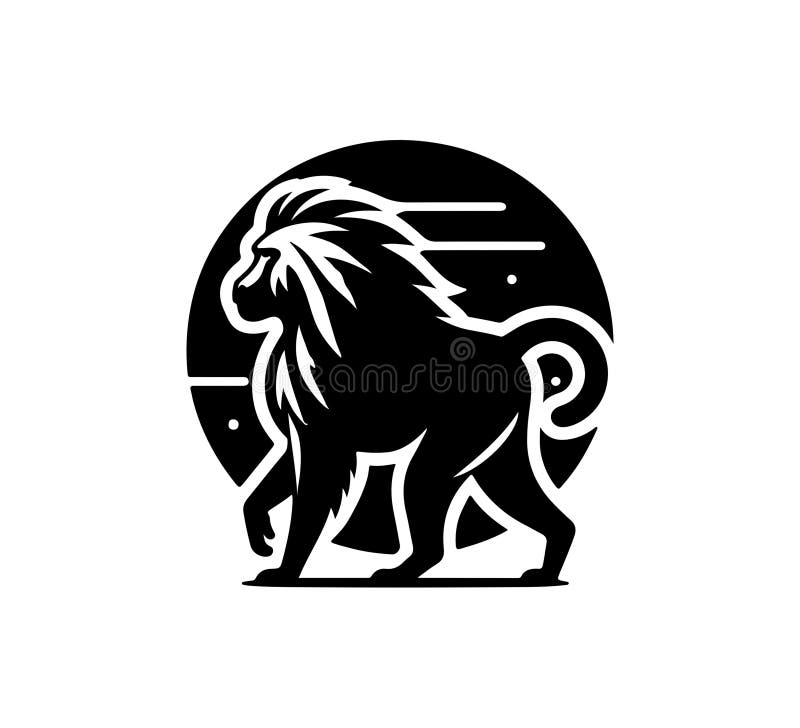 Baboon Logo Icon Vector Abstract Simple Stock Illustration ...