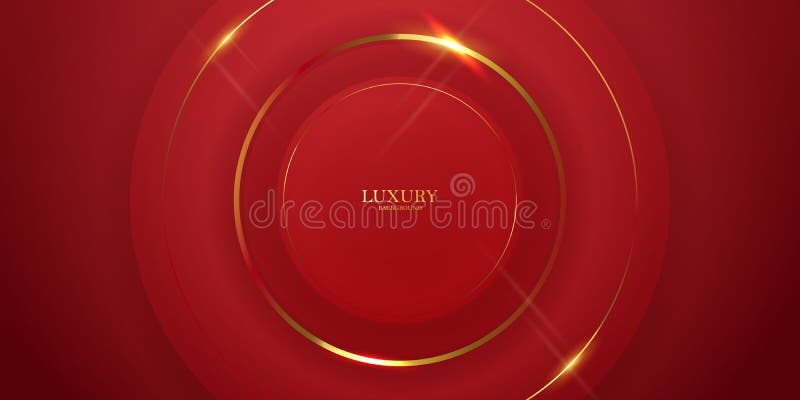 Abstract Vector Luxury Red and Gold Background Modern Creative Concept ...