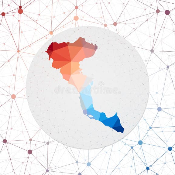 Abstract Vector Map of Corfu. Stock Vector - Illustration of greek ...