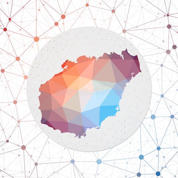 Abstract Vector Map of Hainan. Stock Vector - Illustration of banner ...
