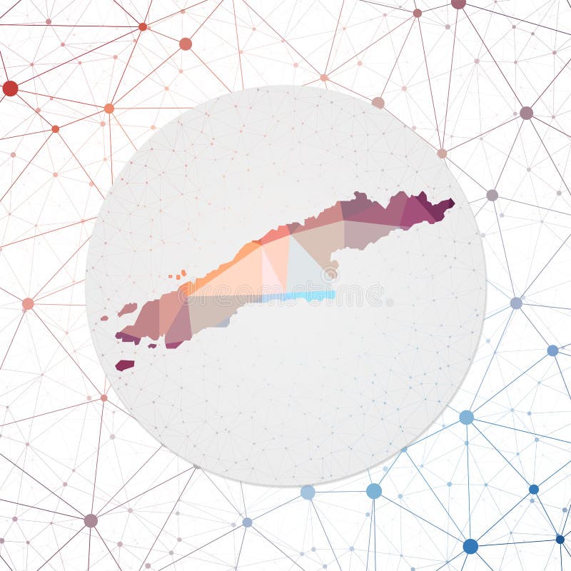 Abstract Vector Map of Hydra. Stock Vector - Illustration of concept ...