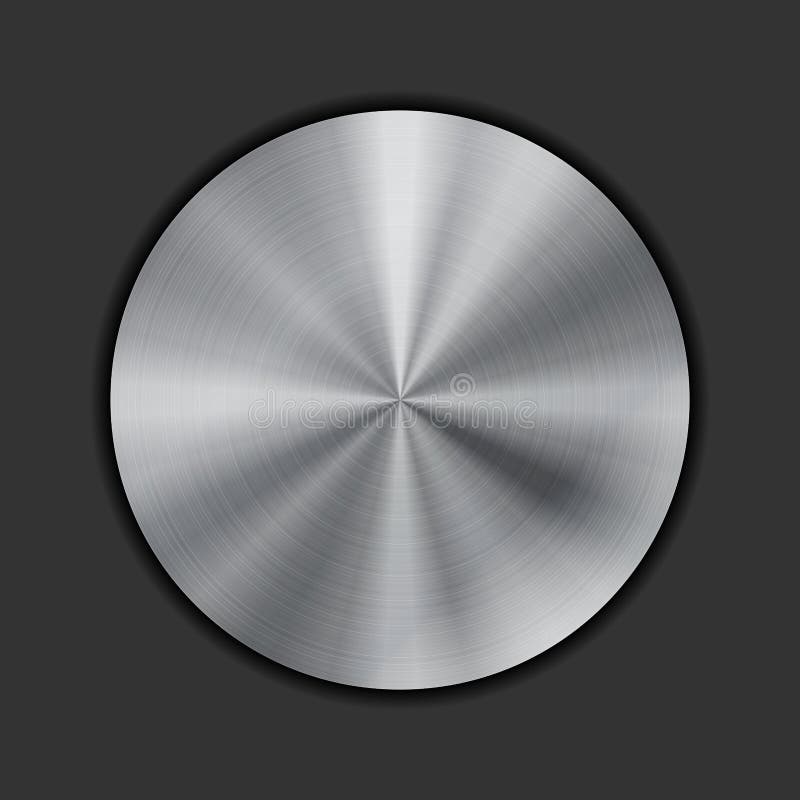 Metal button stock vector. Illustration of abstract, push - 15793831