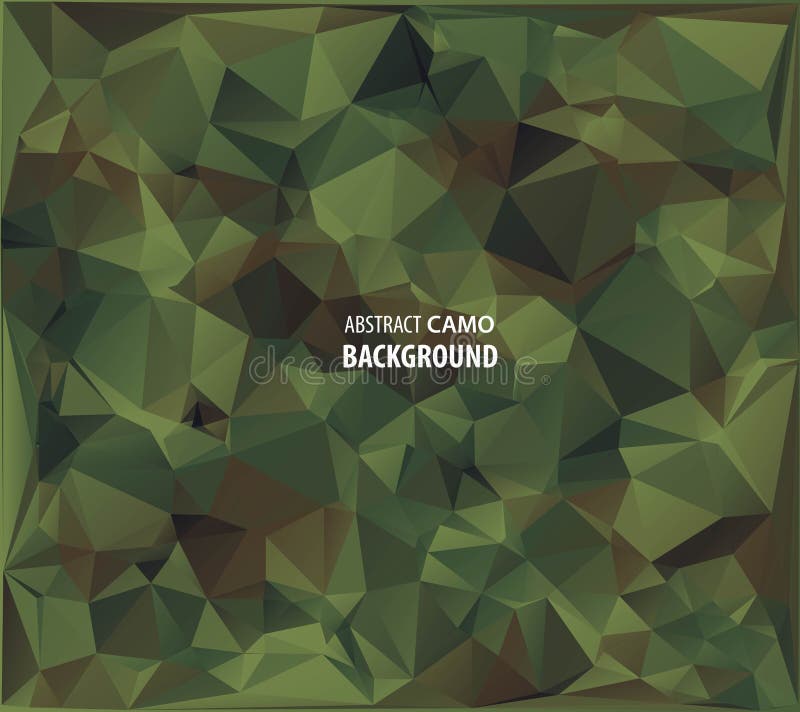 Abstract Vector Military Camouflage Background Made of Geometric ...