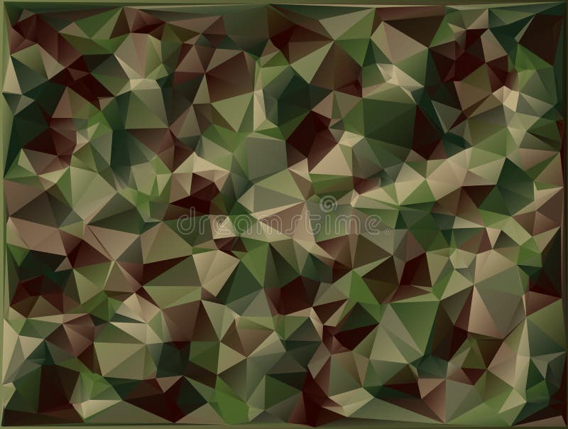 Abstract Vector Military Camouflage Background Made of Geometric ...