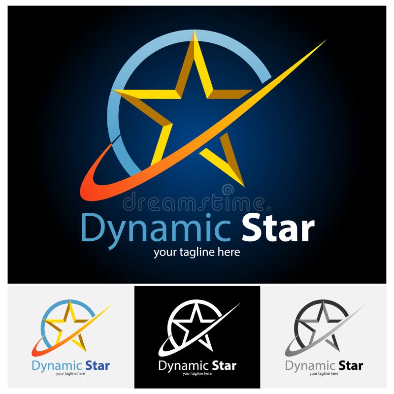 Dynamic Star Symbol or Icon Stock Vector - Illustration of favorite ...