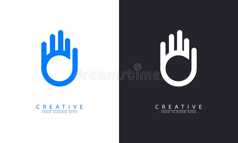 Abstract Vector Open Hand Logo Icon Stock Vector - Illustration of icon ...