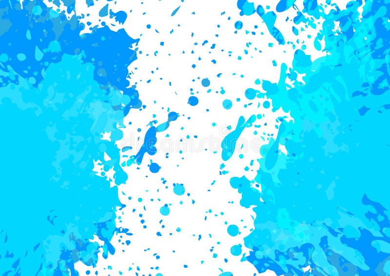 Abstract Vector Paint Blue Color Splashes Design Background ...