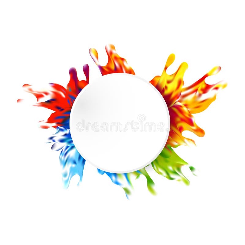 Abstract Vector Paint Color Design Background. Illustration Vector ...
