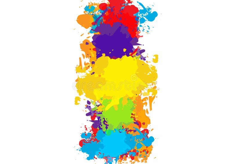 Color Multi Paint Splatter Stock Illustrations – 2,896 Color Multi ...