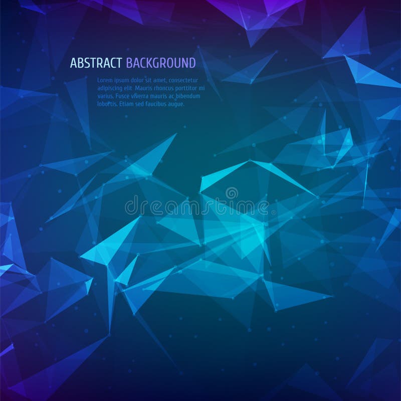 Abstract Vector Particles and Lines. Stock Vector - Illustration of ...