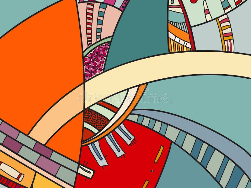 Abstract Vector Pattern, Black and White Doodles. Background for Poster ...