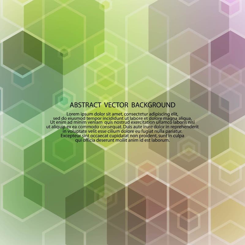 Abstract Vector Pattern. Color Hexagonal Design for Presentation ...