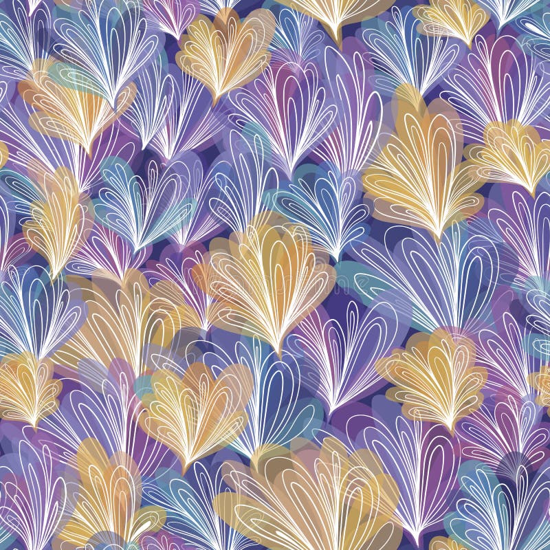 Abstract Vector Pattern with Loops Stock Vector - Illustration of bush ...