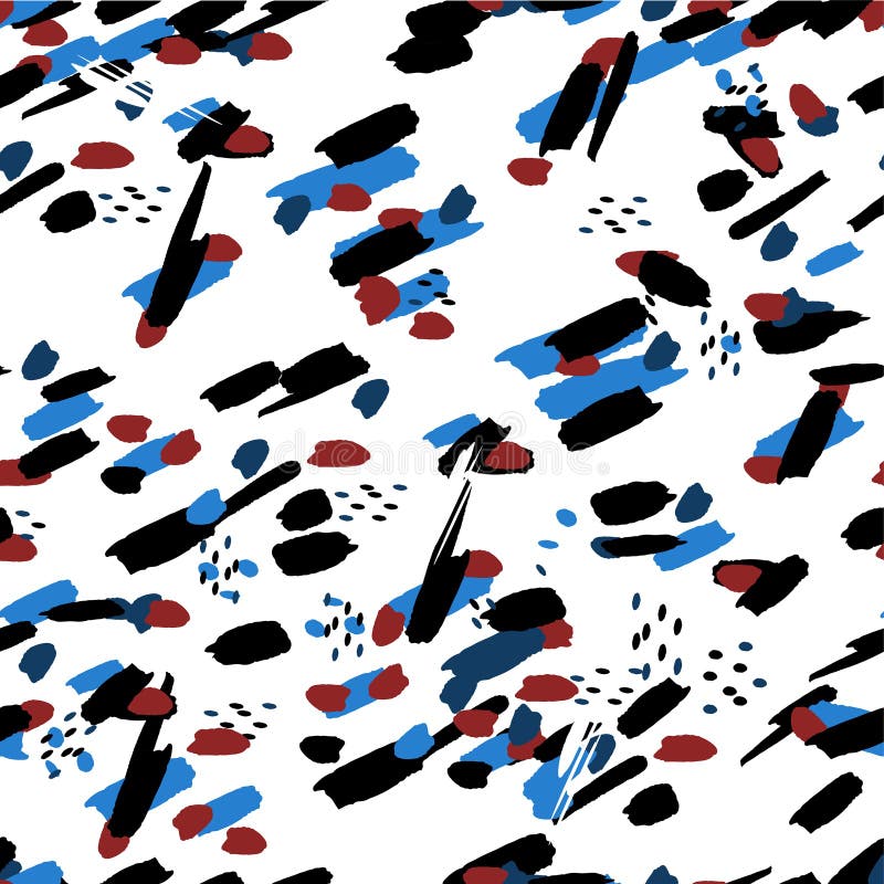 Abstract Vector Pattern with Paint Splash on White Background Stock ...