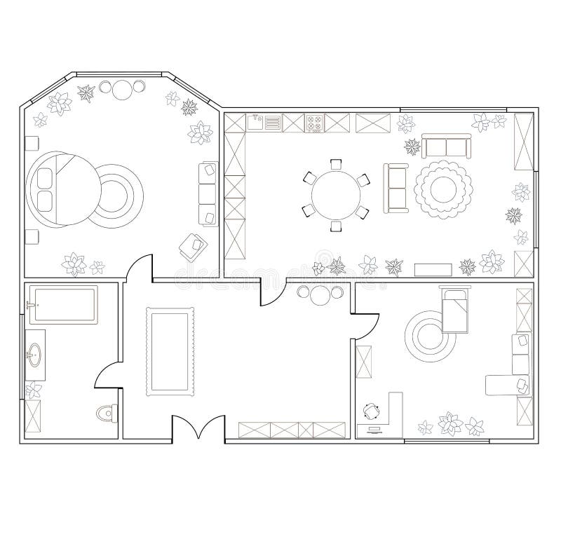 Two Bedroom Apartment Building Design Stock Illustrations – 280 Two ...