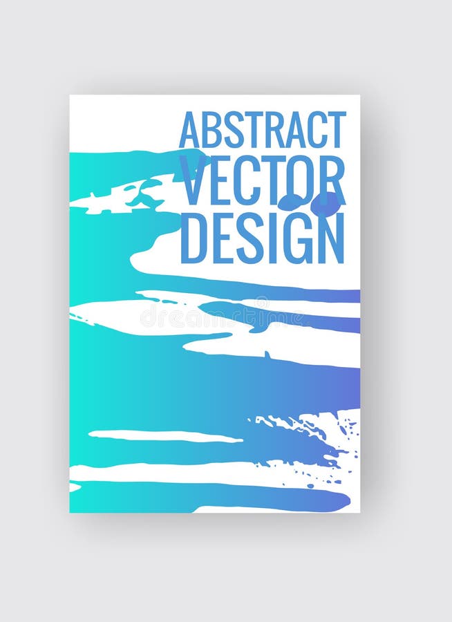 Abstract Vector Poster Templates. Colorful Threads Composition Stock ...