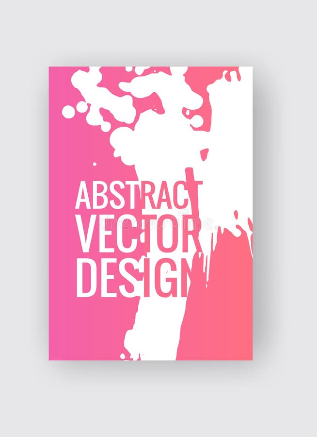Abstract Vector Poster Templates. Colorful Threads Composition Stock ...