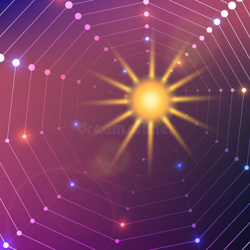 Purple Sun abstract stock illustration. Illustration of gradient - 3955536