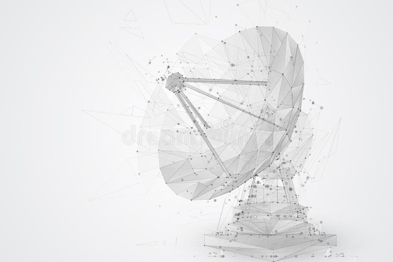 Abstract Vector. Radio Antenna Stock Vector - Illustration of network ...