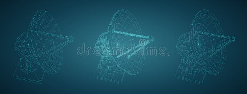 Abstract Vector. Radio Antenna Stock Vector - Illustration of network ...