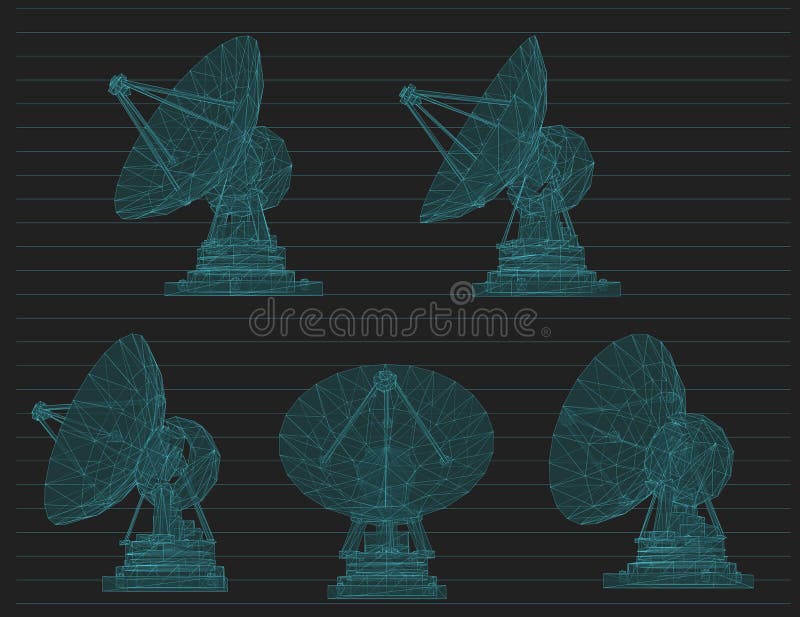 Abstract Vector. Radio Antenna Stock Vector - Illustration of ...