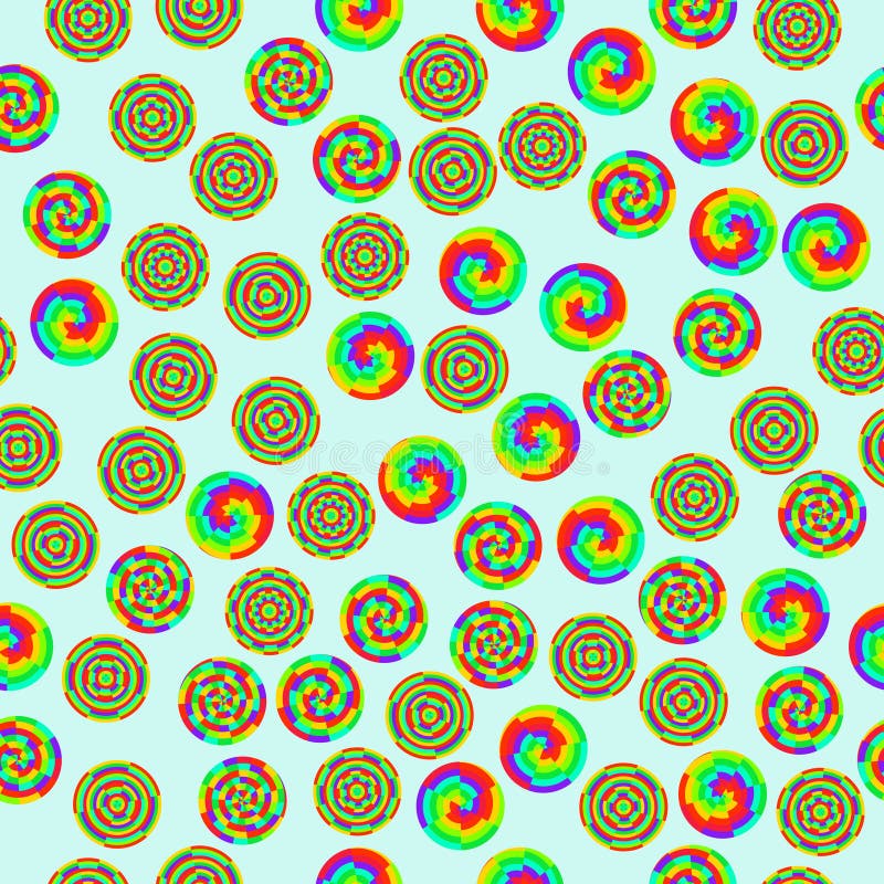Vector Rainbow Colored Circles Seamless Pattern Stock Illustration ... Vector Rainbow Colored Circles Seamless Pattern Stock Illustration ...