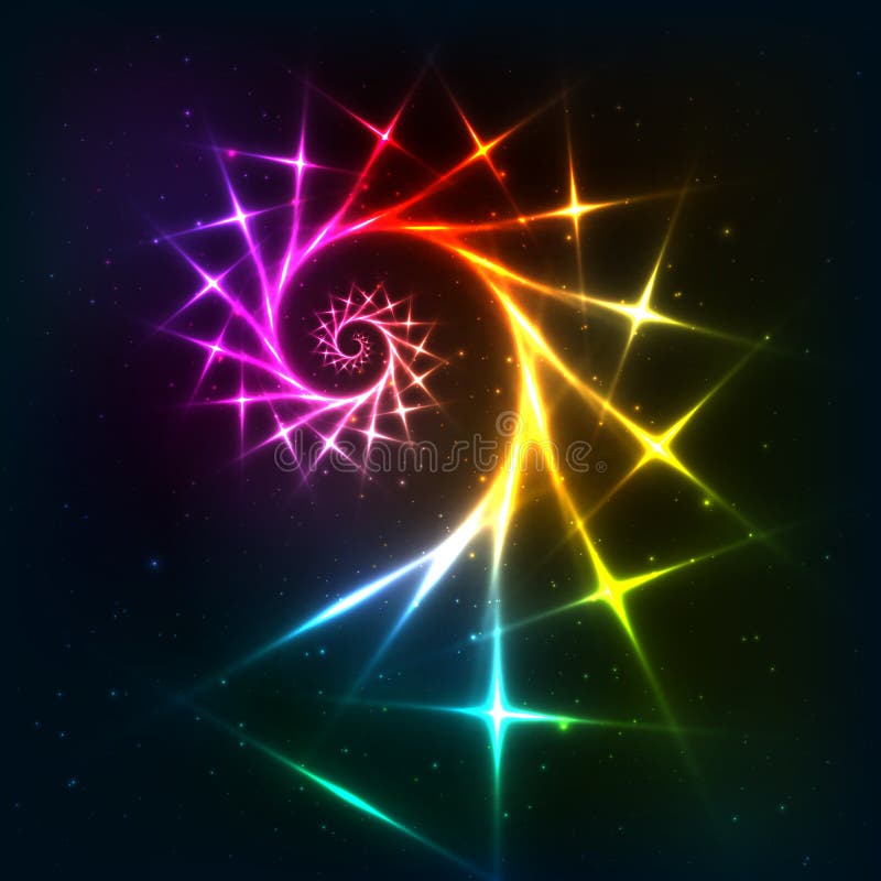 Fractal Rainbows Computer Wallpapers Fire Rainbow Stock Illustrations