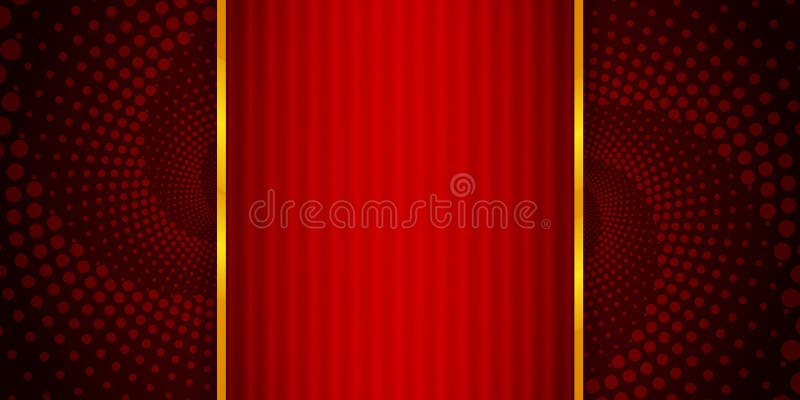 Abstract Vector Red Geometric Twist Background with Shining Lines Strip ...