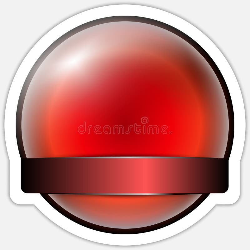 Abstract vector red icon stock vector. Illustration of plastic - 33792937