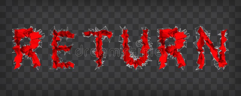 Abstract Vector Red Modern Triangular Type of Return on a Cheque Stock ...