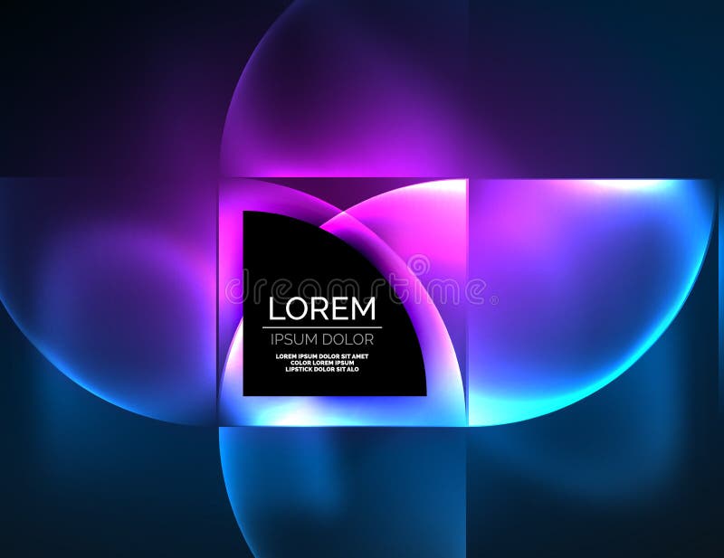 Abstract Vector Round Banner Stock Vector - Illustration of fire, bent ...